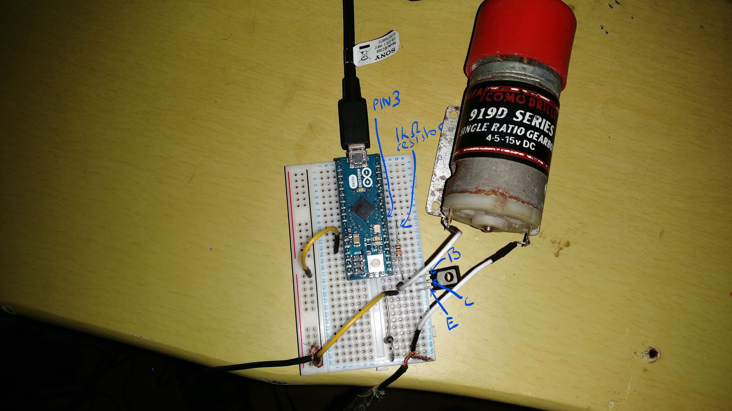 12V Motor Control With 5V Arduino and NPN Transistor As Speed Control ...