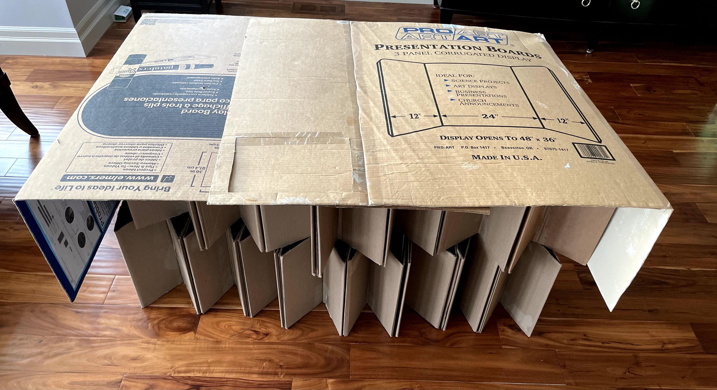 Portable, Flexible Cardboard Box Furniture : 21 Steps (with Pictures ...