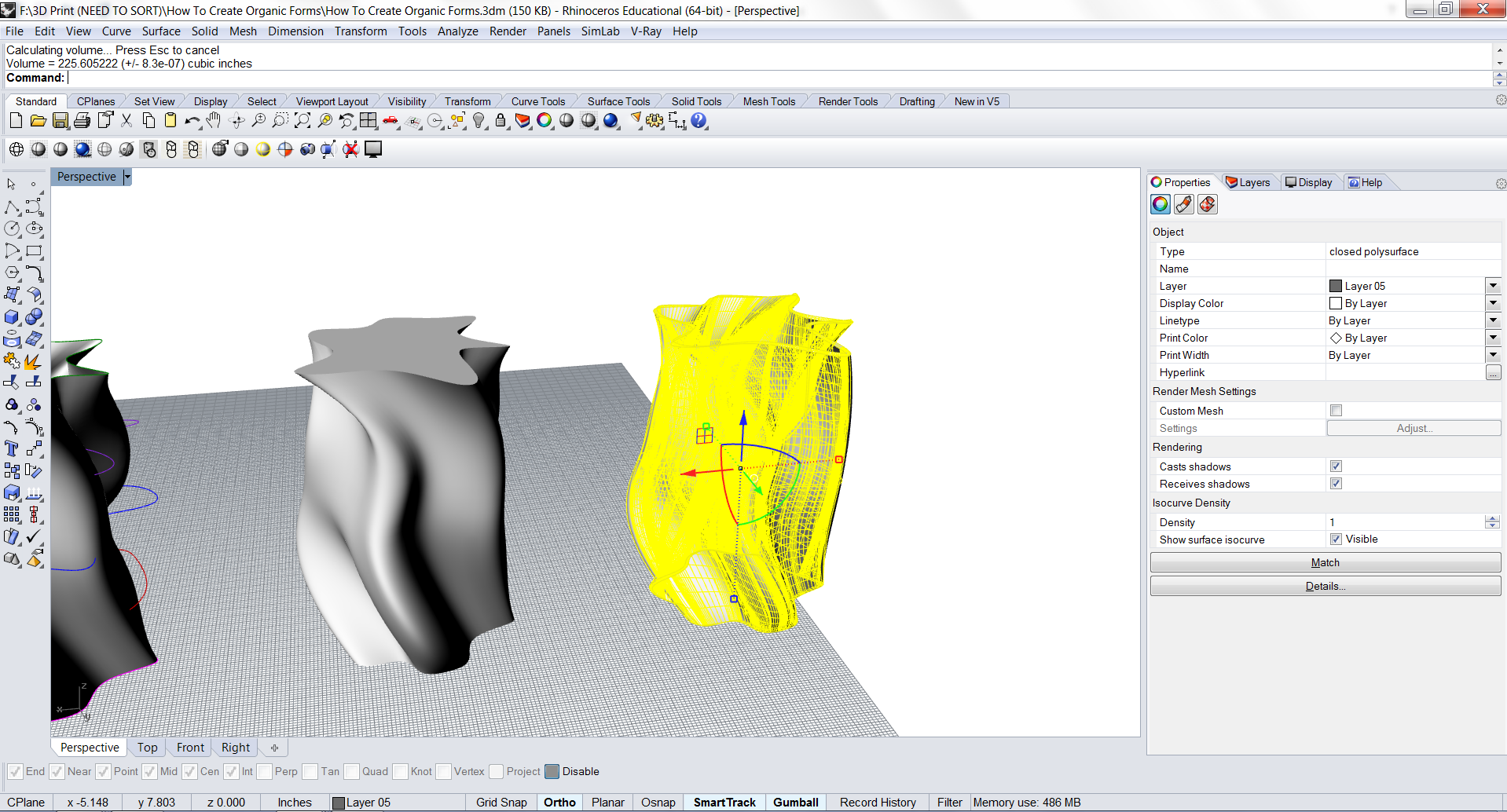 How to Create 3D Printed Organic Forms and Vases : 23 Steps (with ...