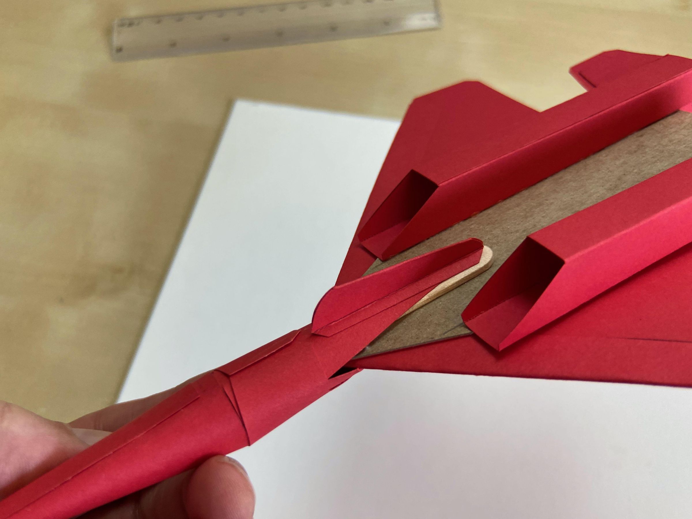 Interceptor Jet Card Stock Airplane : 7 Steps (with Pictures ...