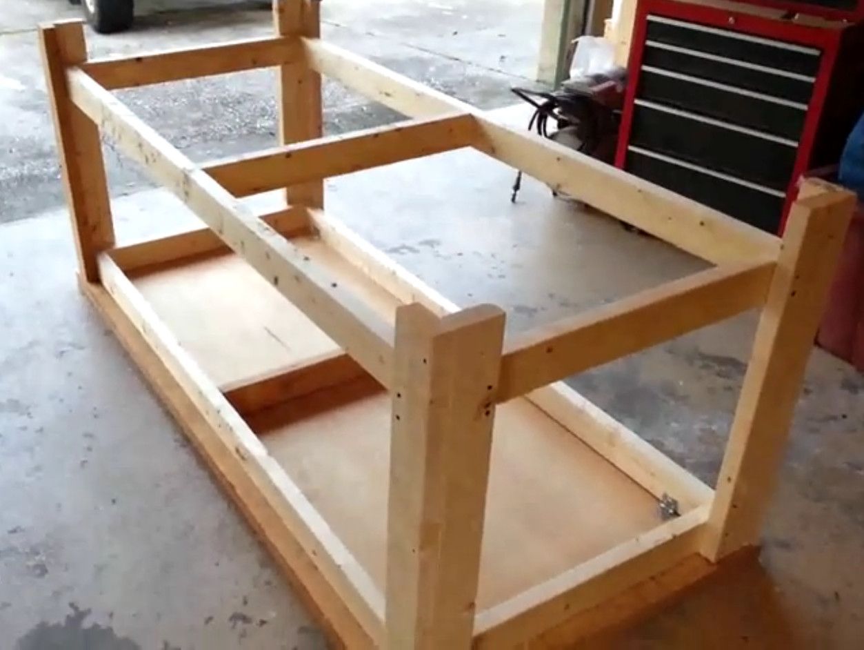 How to Build a Sturdy Workbench Inexpensively : 5 Steps (with Pictures ...
