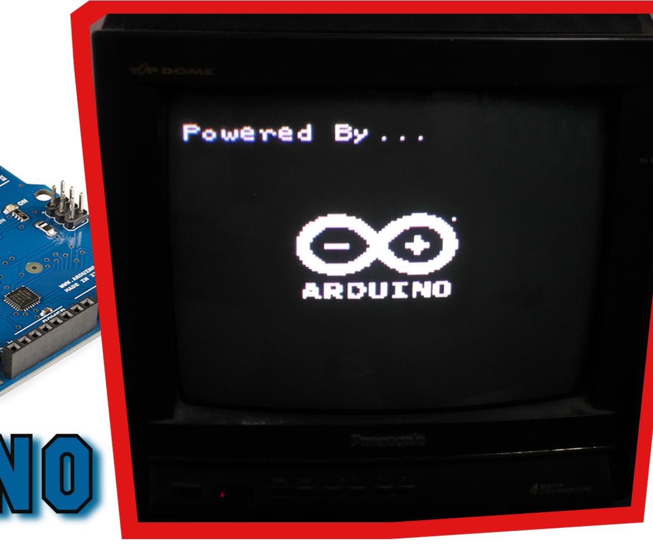 Control Tv With Arduino Arduino Tvout Library Display Text And Images On Tv With Arduino 2268