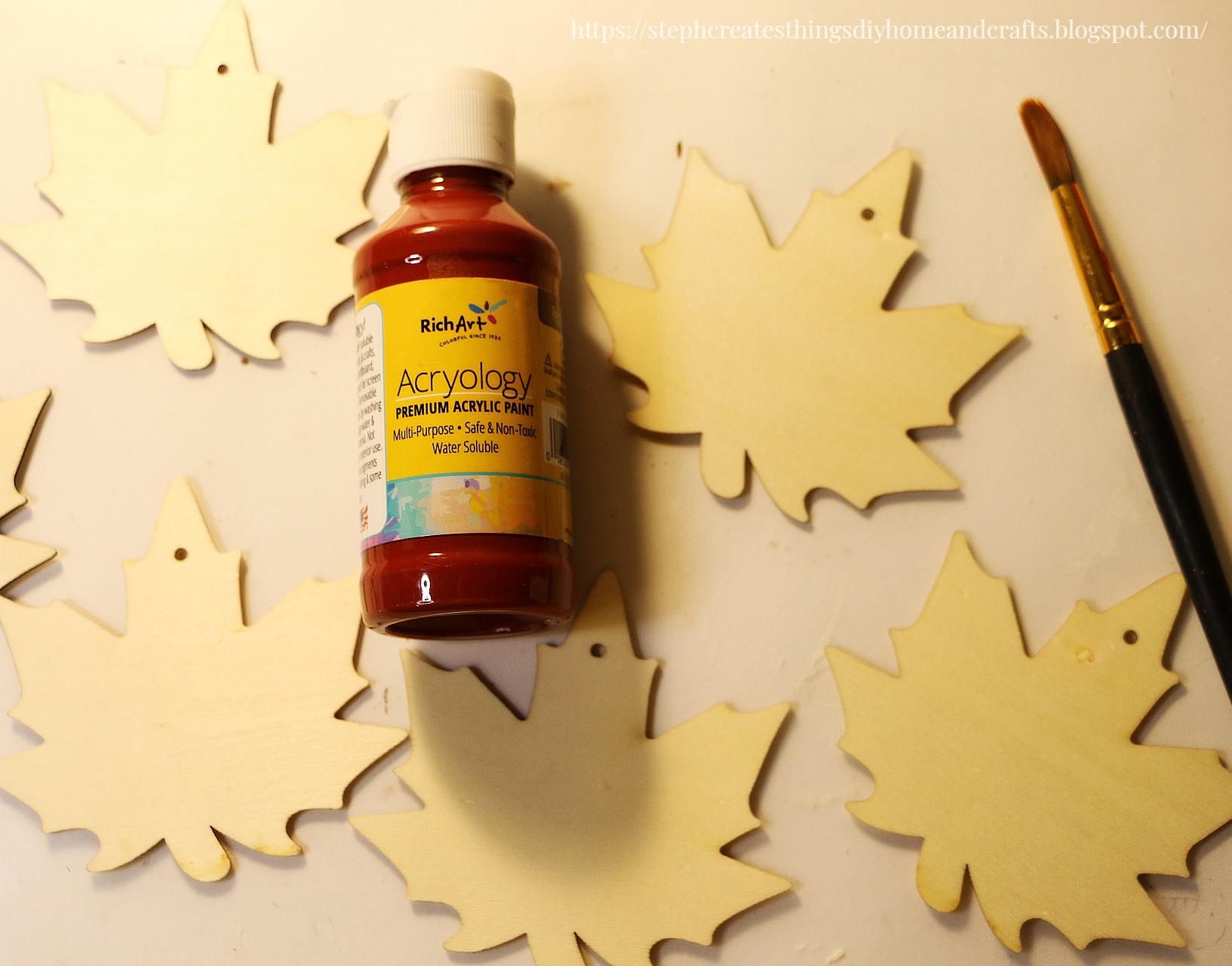 Easy Autumn Leaf Wood Riser | Using Dollar Tree Wooden Leaves : 6 Steps (with Pictures ...