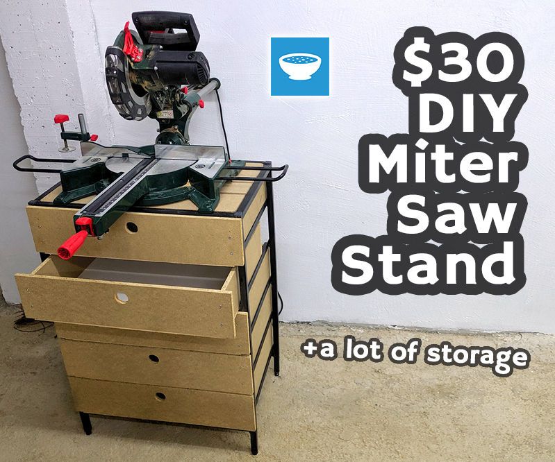 Very Cheap $30 Miter Saw Stand : 14 Steps (with Pictures) - Instructables