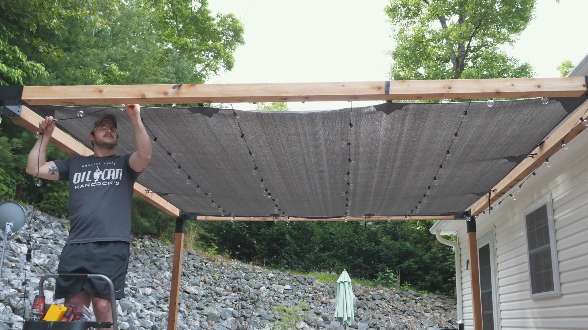 Modern Outdoor Dining Table and Pergola Build : 13 Steps (with Pictures ...