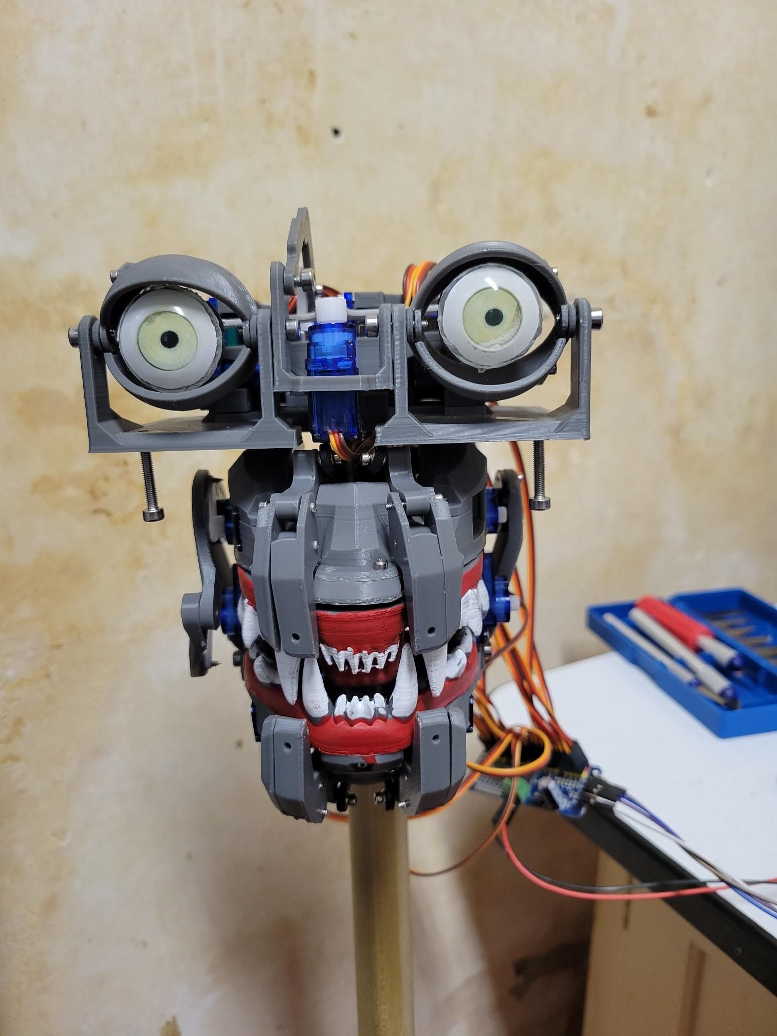 Simple Animatronic Mouth Using 3D Printing, Arduino and Python : 4 ...