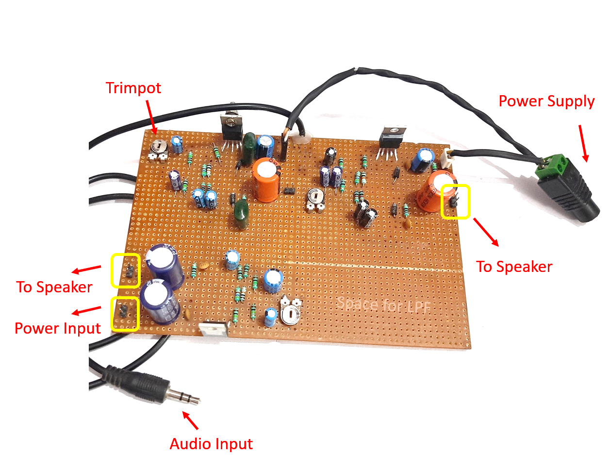DIY 2.1 Class AB Hi-Fi Audio Amplifier - Under $5 : 10 Steps (with ...