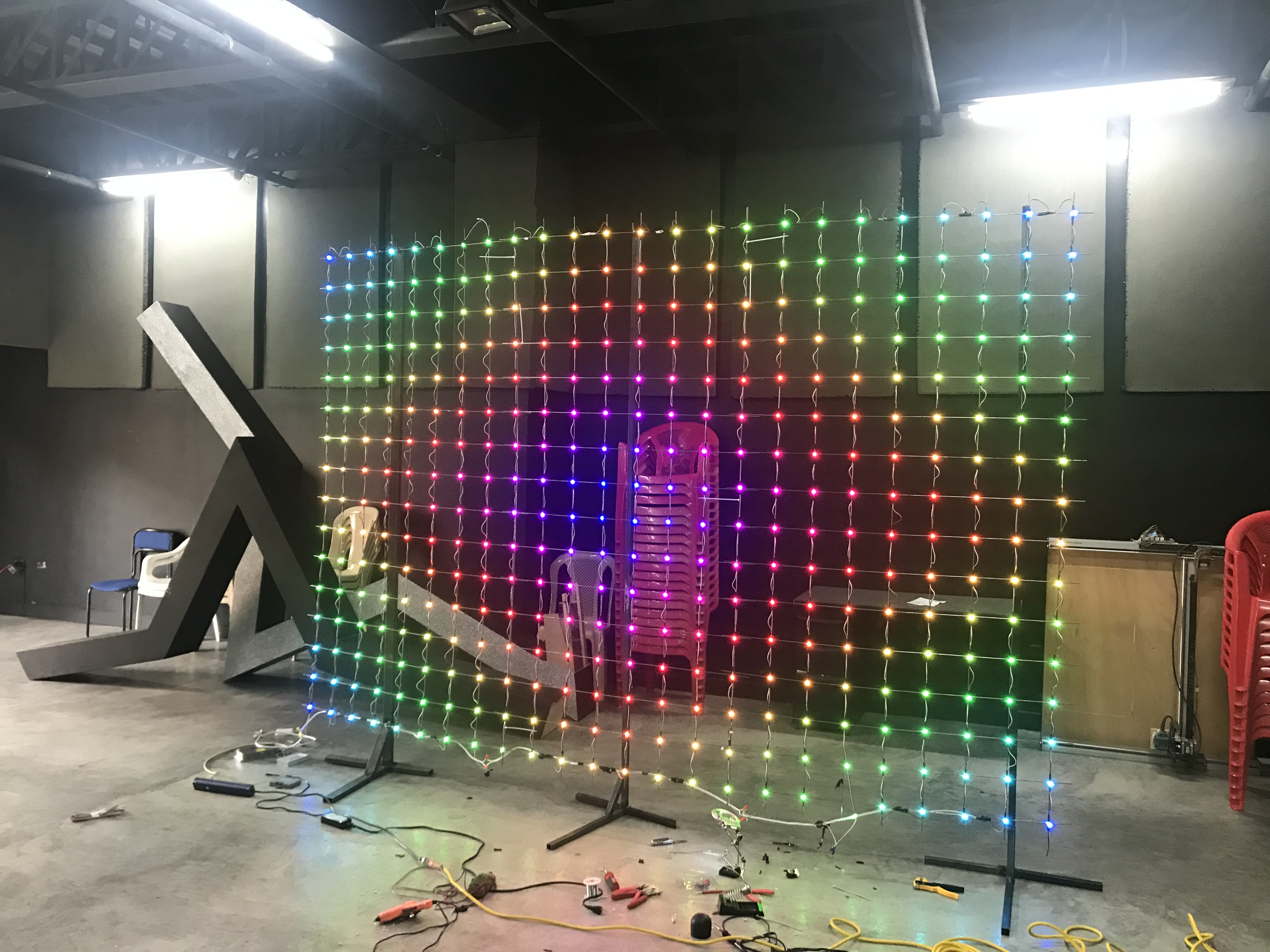 Huge Flexible Transparent LED Matrix Under $150. Easy to Make. : 8 ...