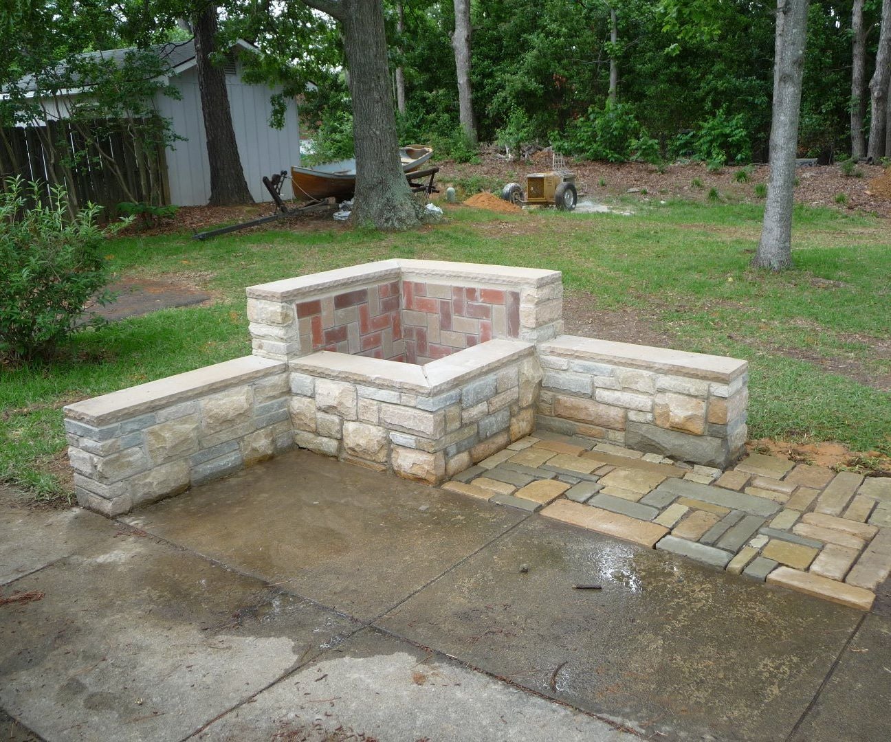 Masonry Fire Pit 6 Steps With Pictures Instructables