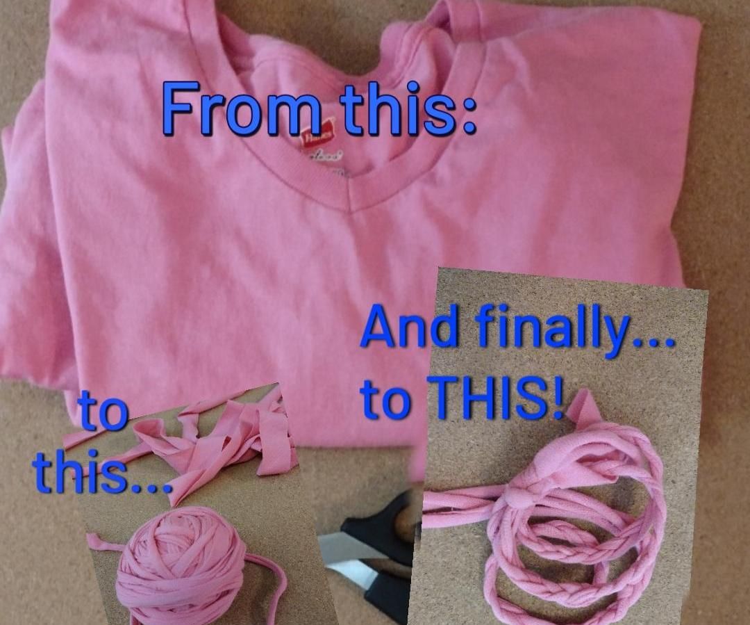 How to Make Rope Out of an Old T-Shirt : 7 Steps (with Pictures ...