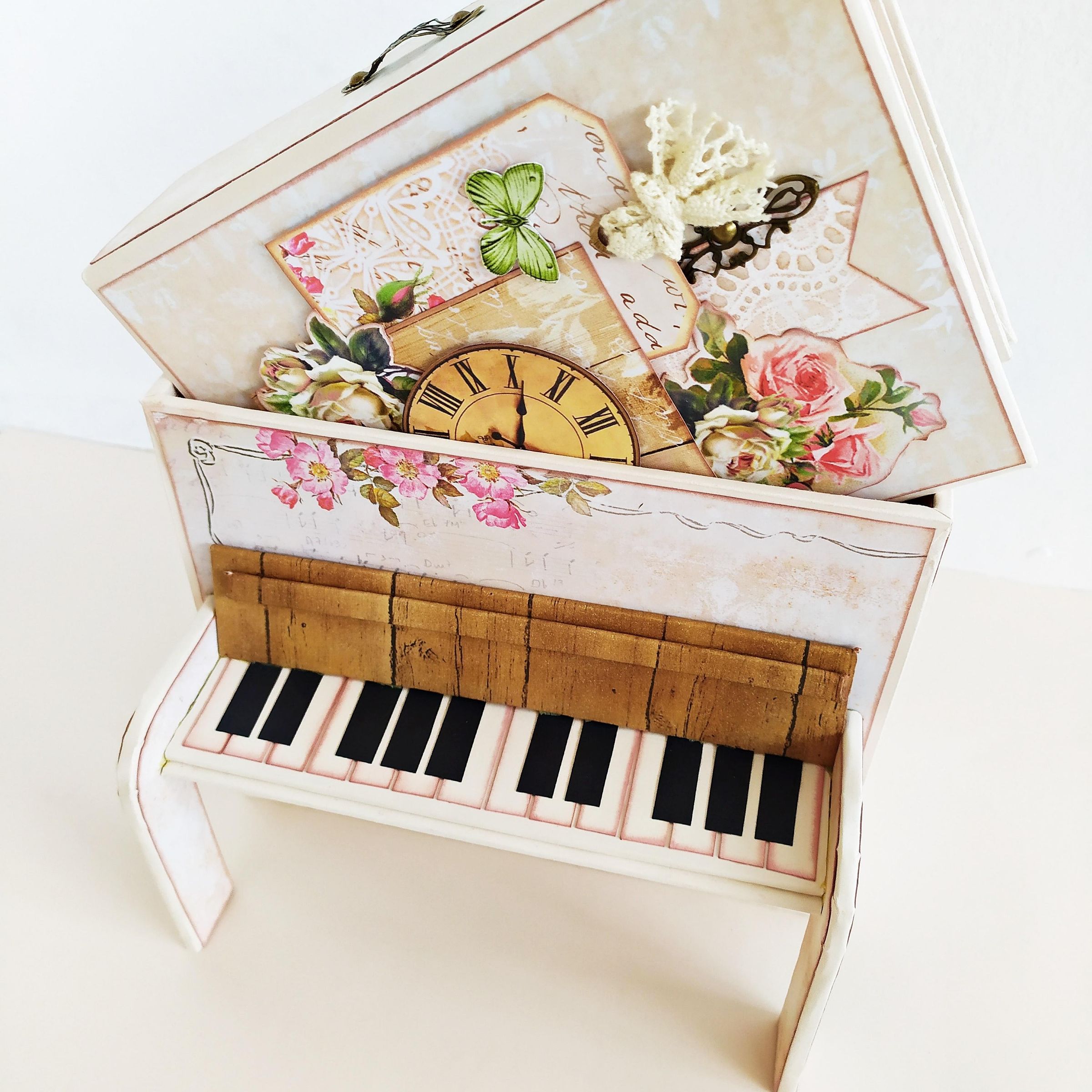 Romantic Scrapbook Photo Album With a Piano Box : 23 Steps (with ...