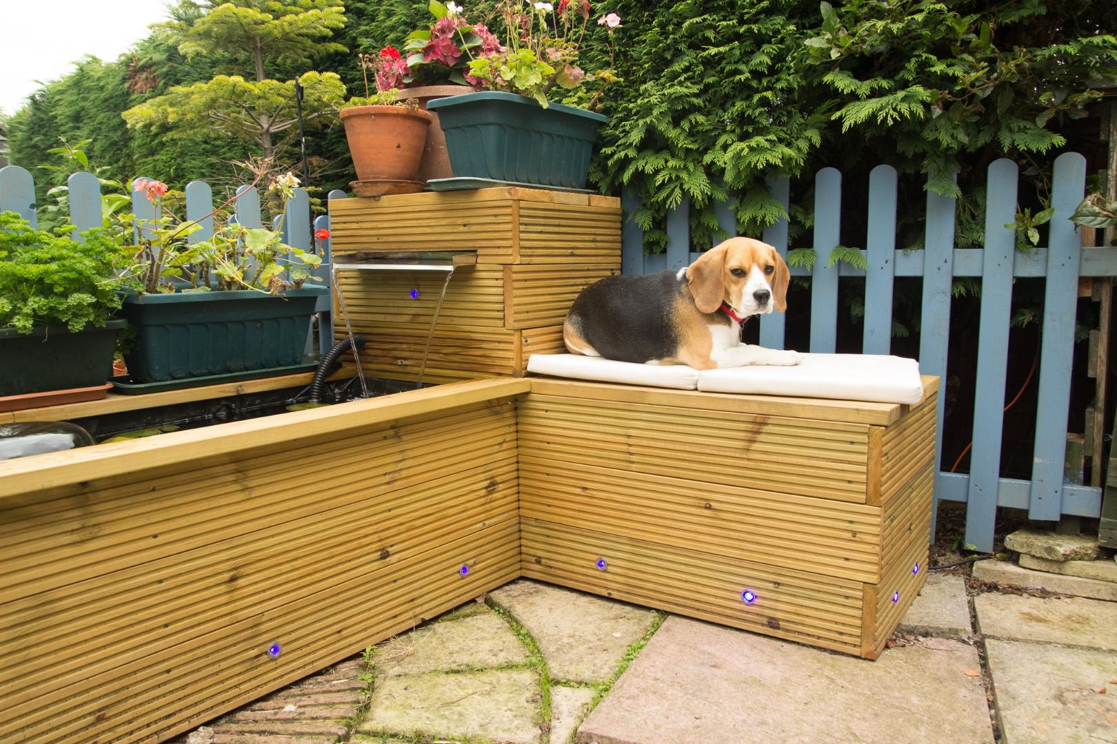 Raised Timber Pond With Waterfall and Bench : 8 Steps (with Pictures ...