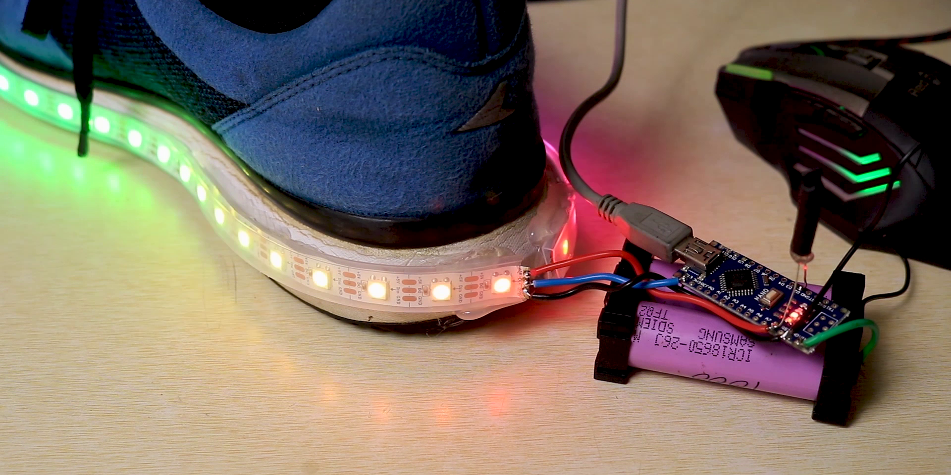 Motion Triggered Neopixel RGB Shoes! : 5 Steps (with Pictures ...