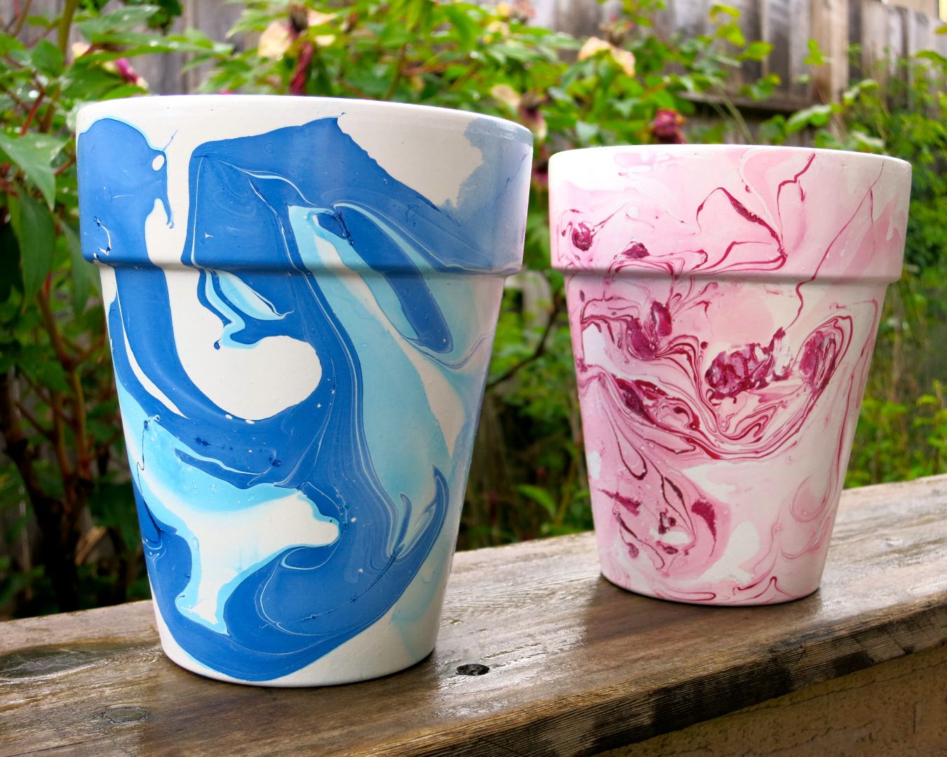 Nail Polish Marbled Flower Pots : 6 Steps (with Pictures) - Instructables