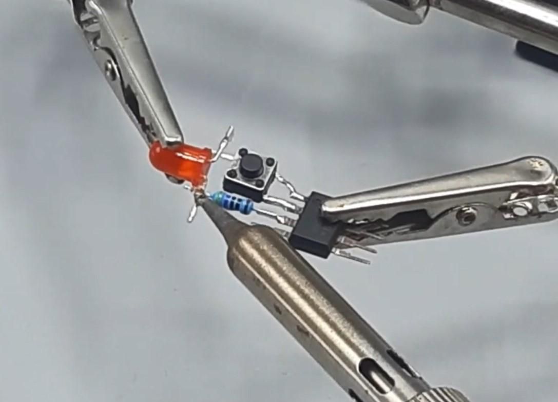 Simple Click on Click Off Circuit : 6 Steps (with Pictures) - Instructables