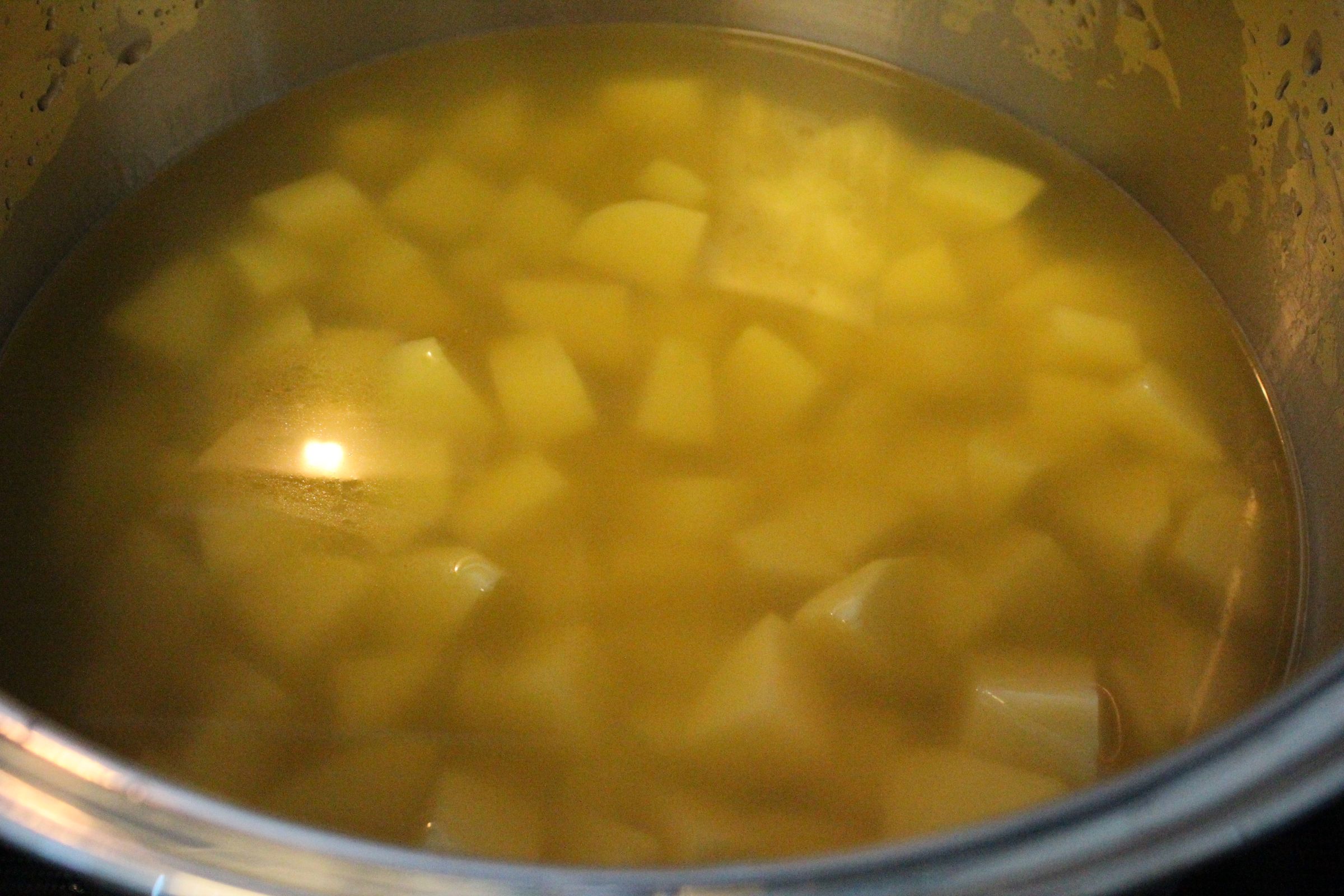 Authentic Hungarian "Krumplileves”, (Creamy Potato Soup With Sausage ...