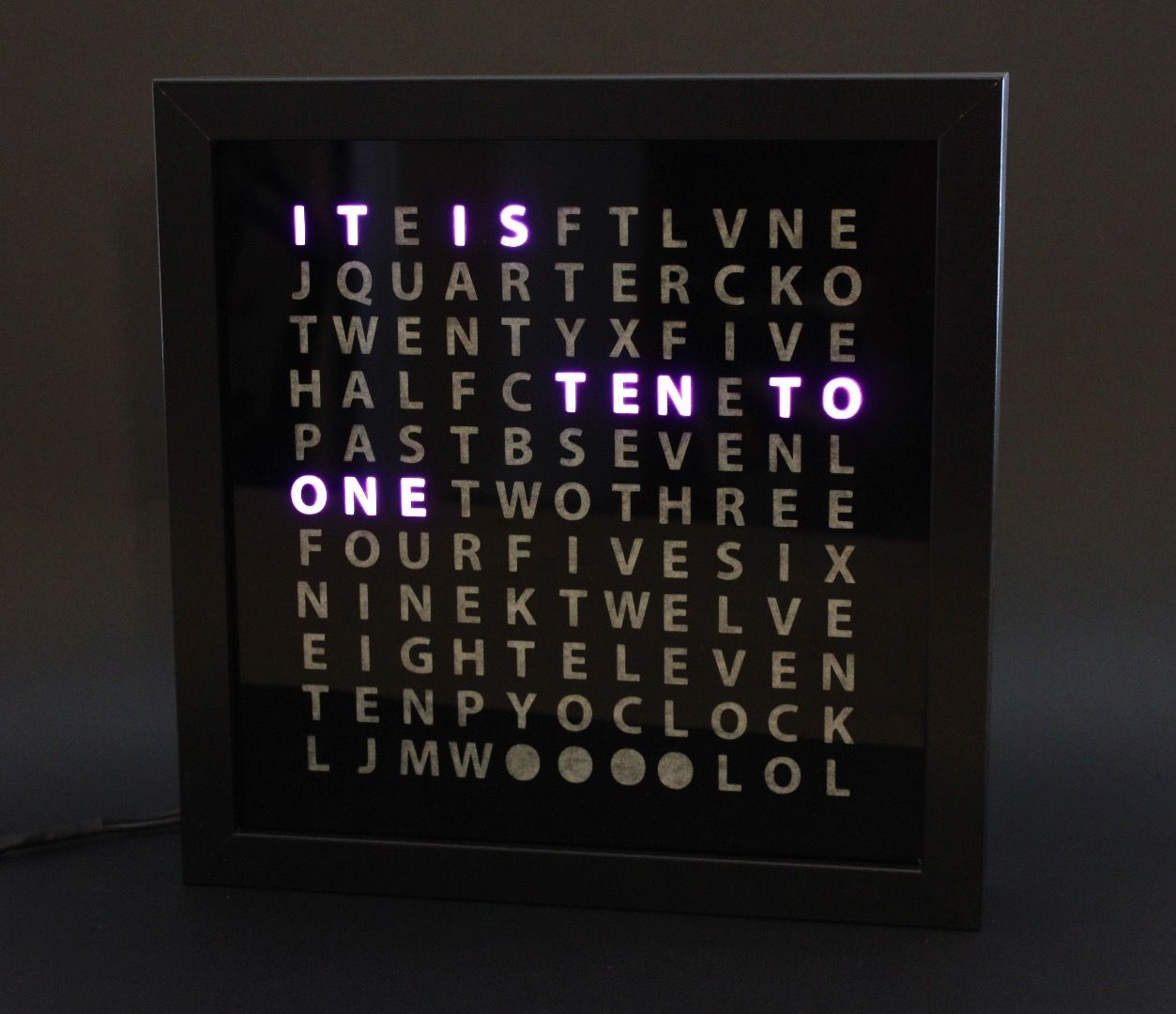 DIY Word Clock - in Seven Steps : 7 Steps - Instructables