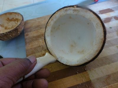 How to Perfectly Cut Open a Coconut Shell to Be Used in Other Craft ...