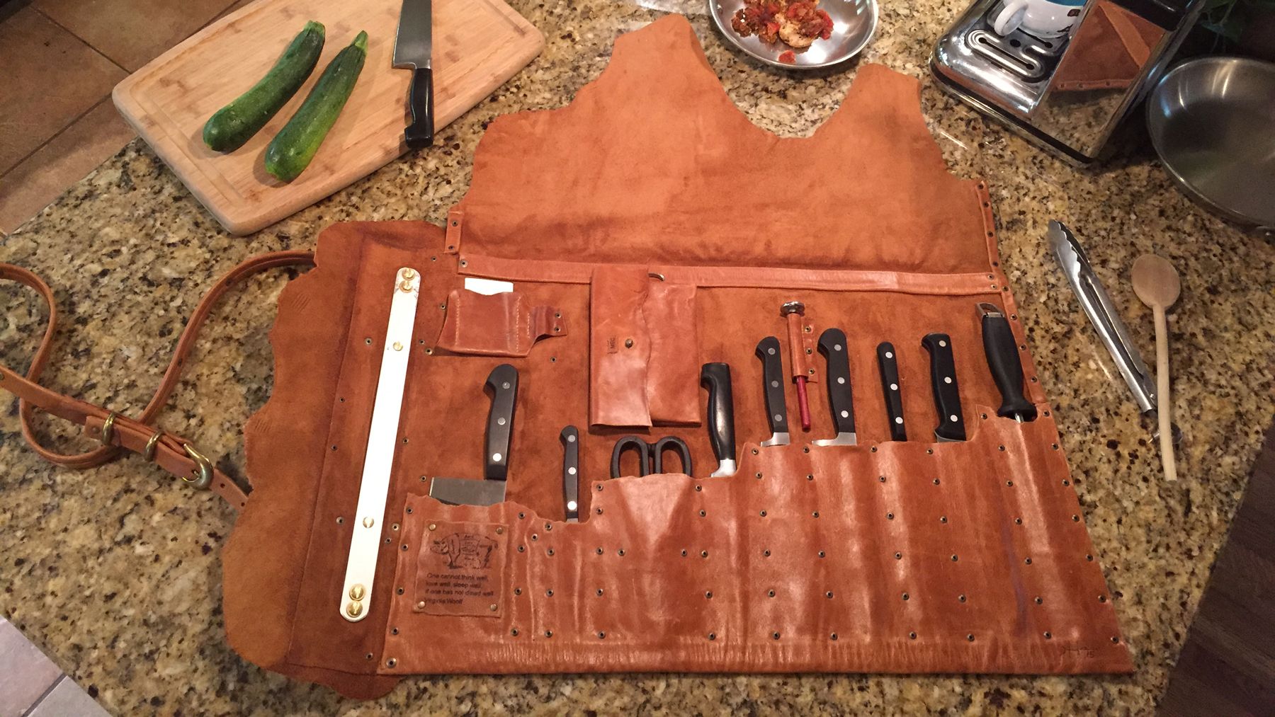 Leather Chef's Knife Roll : 9 Steps (with Pictures) - Instructables