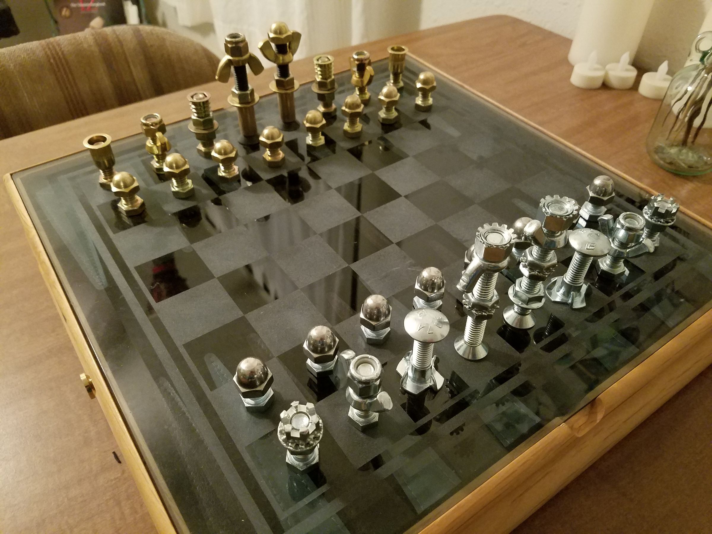 DIY Chess Set With Fasteners : 8 Steps (with Pictures) - Instructables