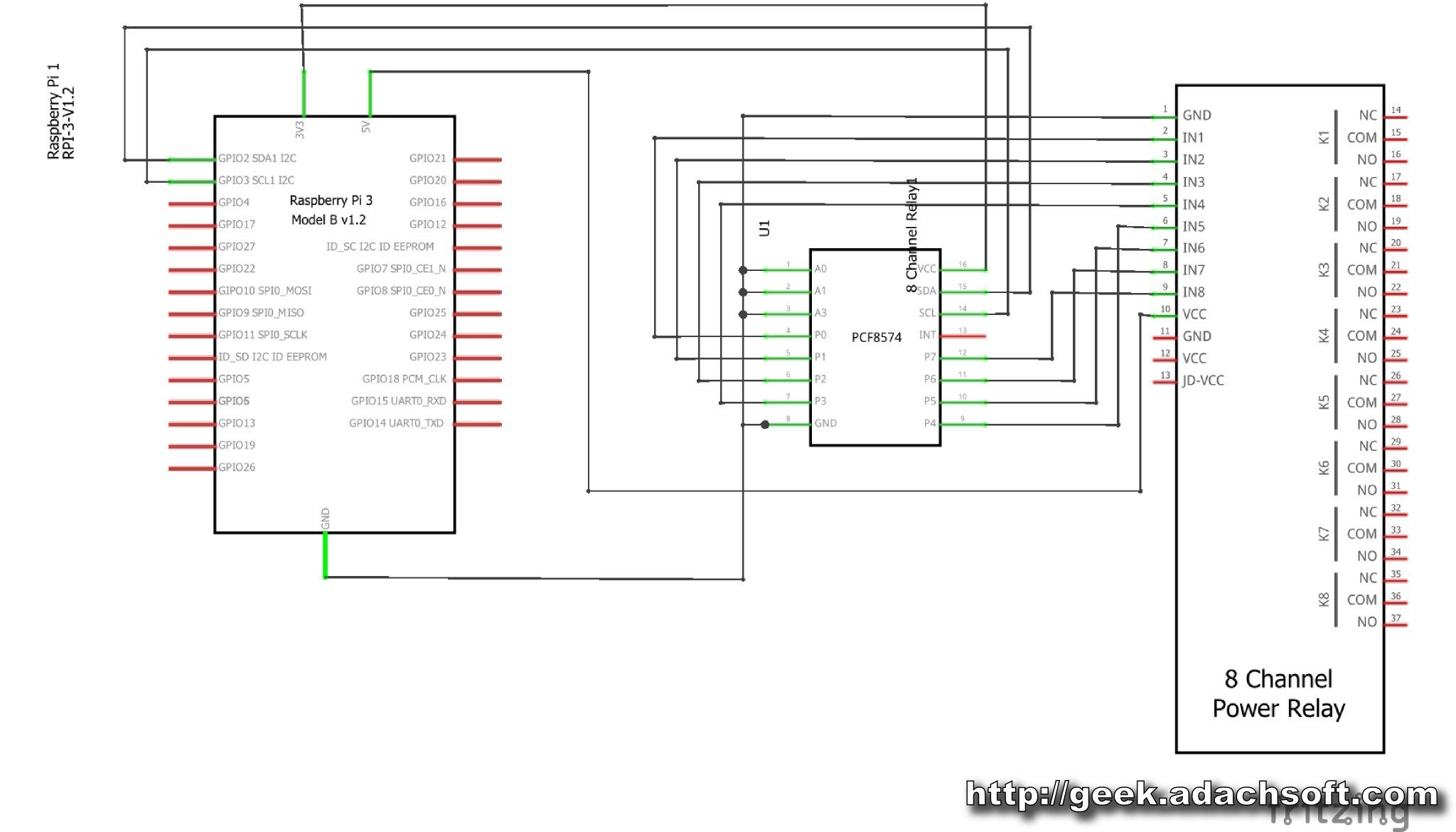 Control Any Devices Using Raspberry PI and PCF8574, Relay Module : 6 ...