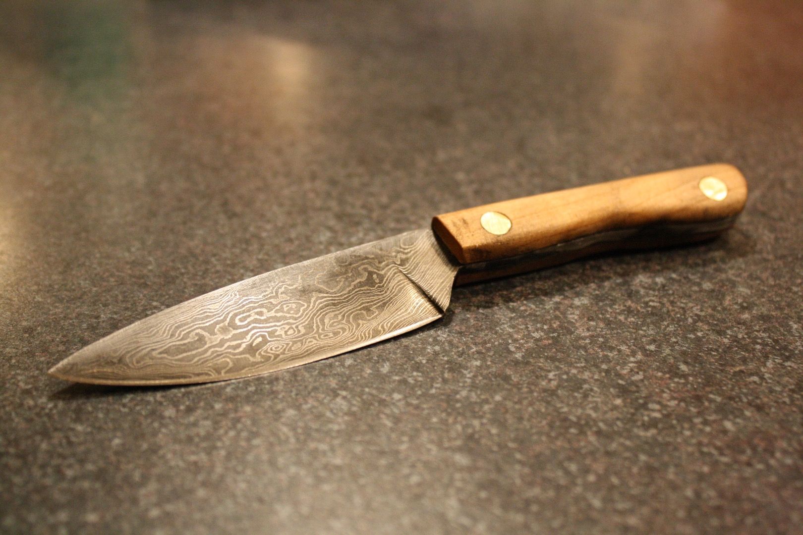 Small Pattern Welded "Damascus" Steel Kife (With NO Power Hammer) : 13 ...