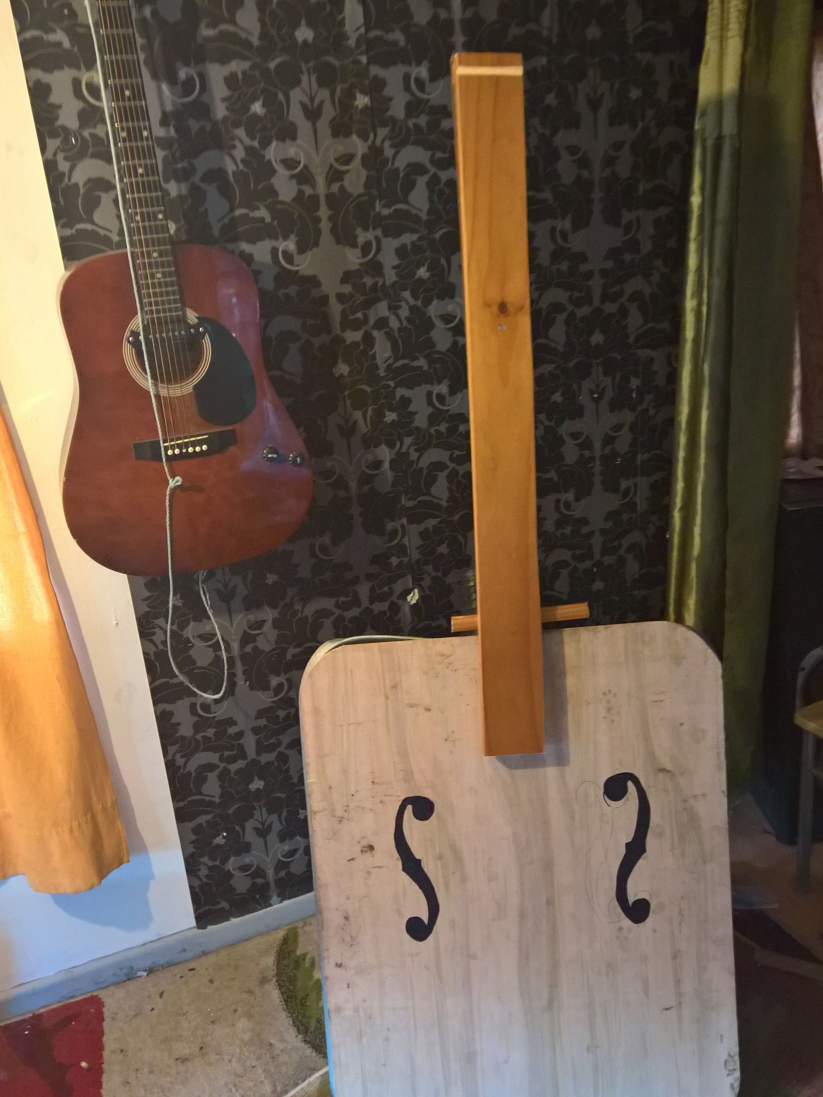 3-string Wheelbarrow Upright Bass : 12 Steps (with Pictures ...