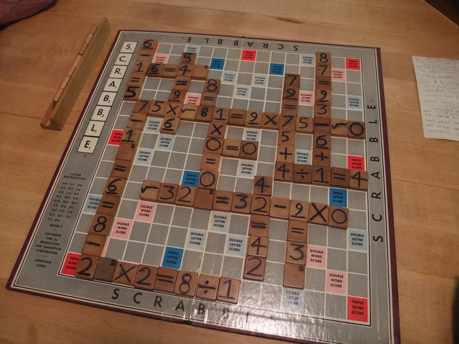 Number Scrabble - the Game (aka: Math Scrabble) : 4 Steps (with ...