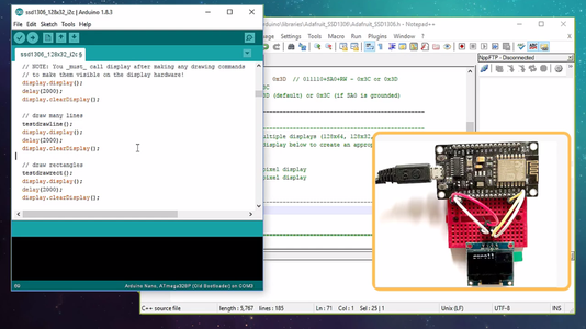 Oled I2c Display Arduinonodemcu Tutorial 15 Steps Instructables