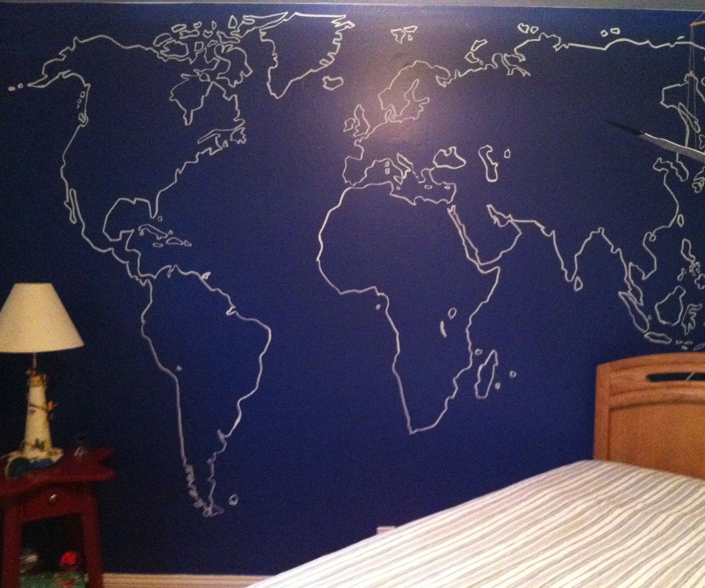 map of the world on a wall DIY Project to Discover - FindingDIY