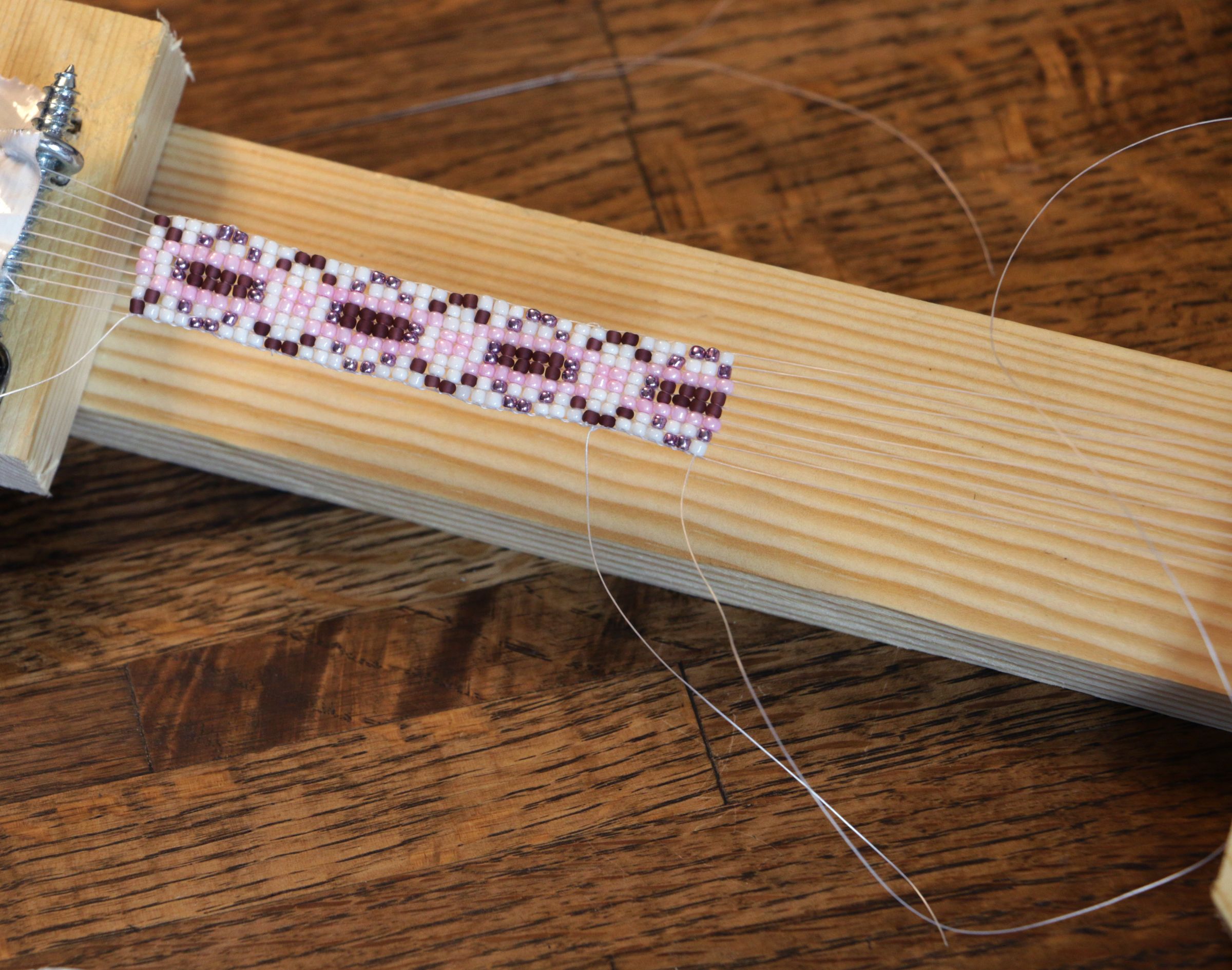 Simple Bead Weaving Loom & Bracelet : 4 Steps (with Pictures ...