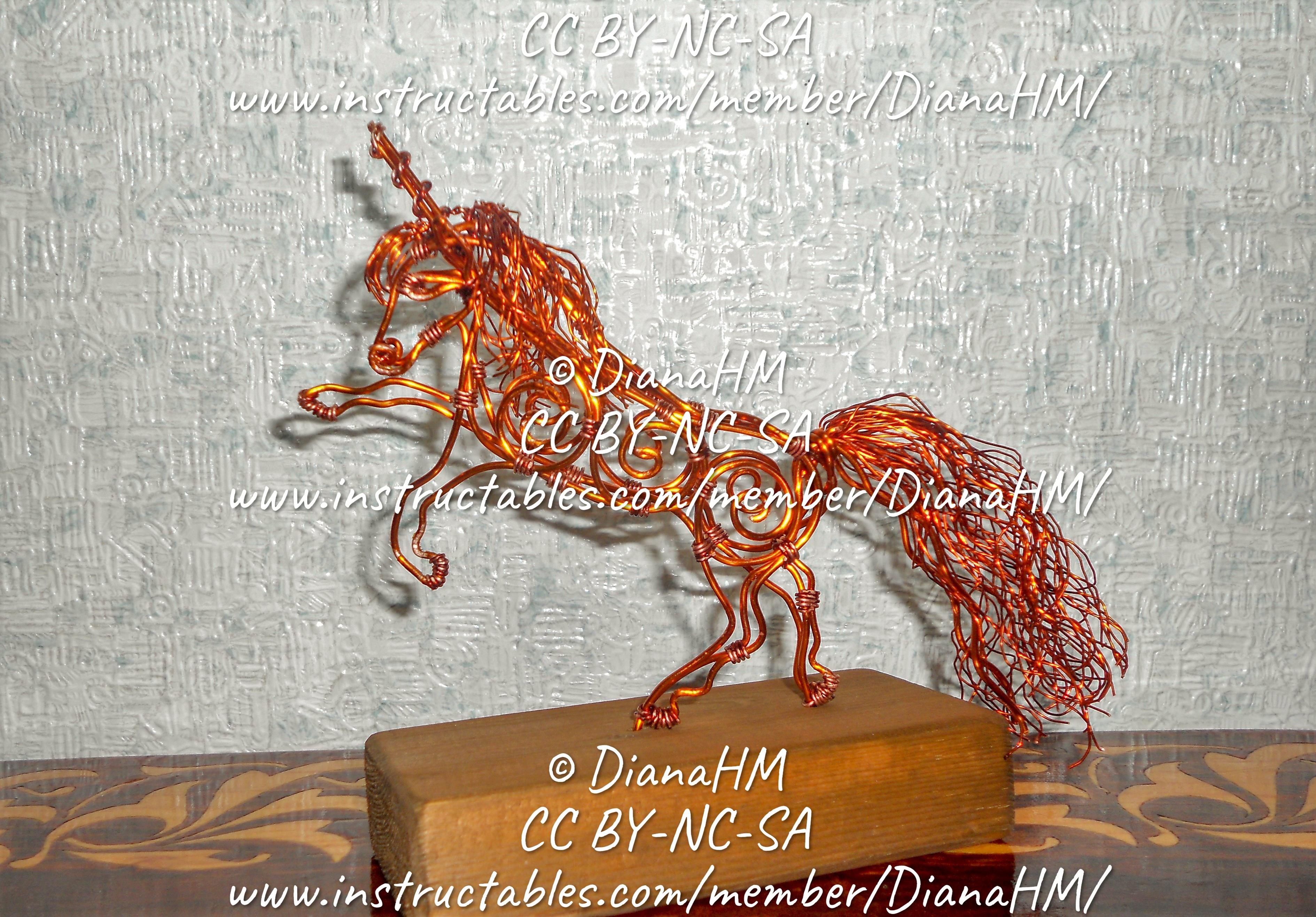 Copper Wire Unicorn Sculpture : 9 Steps (with Pictures) - Instructables