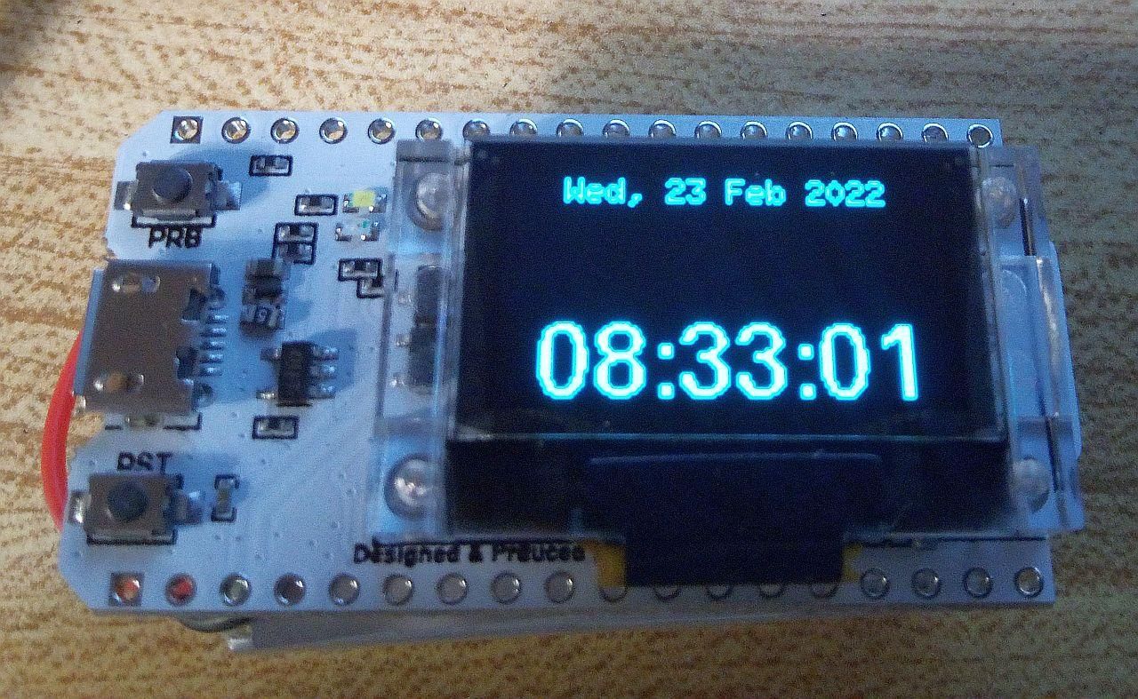 WiFi Kit 32 NTP Clock - Instructables