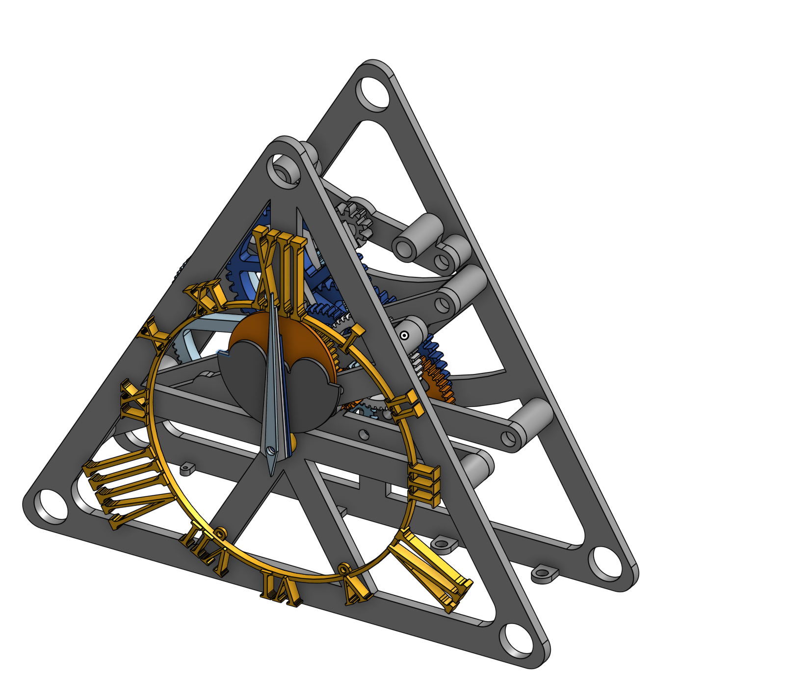 Triangulum - 3D Printed 3-Hand Clock : 16 Steps (with Pictures ...