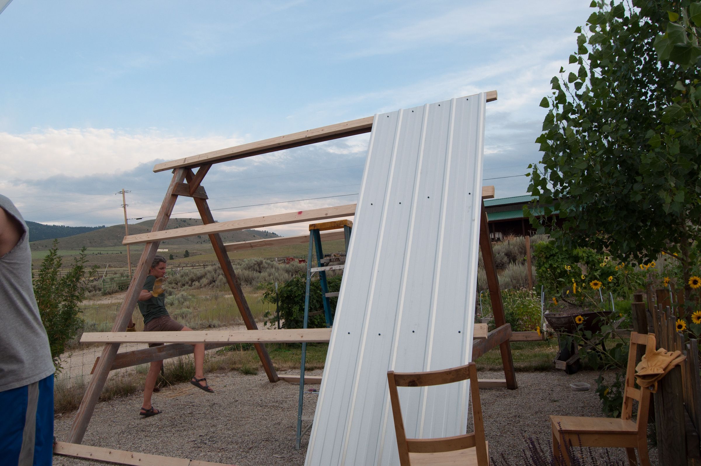 Convertible Backyard A-frame Fort From a Swing Set. : 12 Steps (with ...
