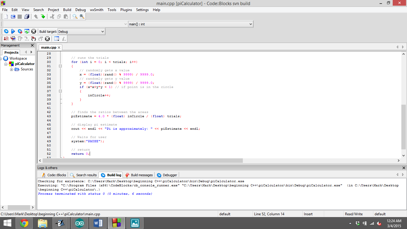 Estimating Pi Using Programming : 9 Steps - Instructables