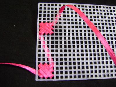 Ribbon Embroidered Plastic Canvas Jewelry/Keepsake Box (A Perfect ...