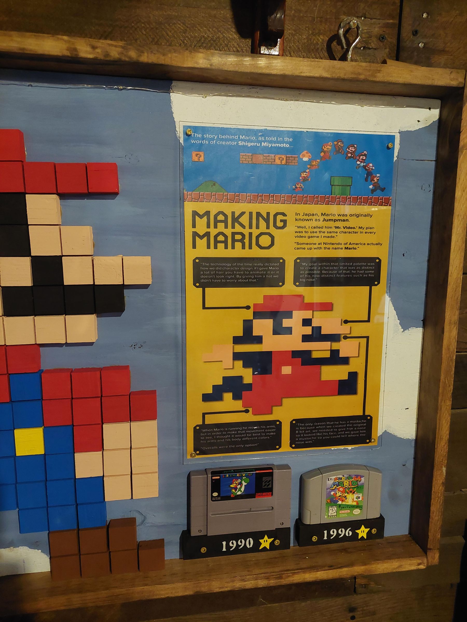 DIY: Wooden Mario Video Game Display / Info Center / 3D Creation : 7 ...