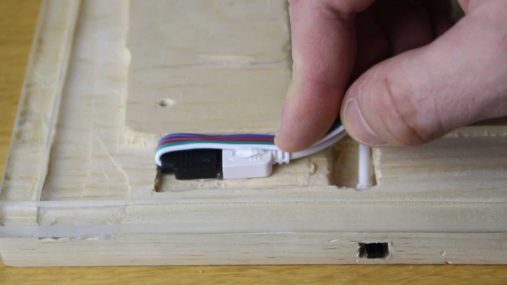DIY Color Changing Raw Wood LED Shelf : 10 Steps (with Pictures ...