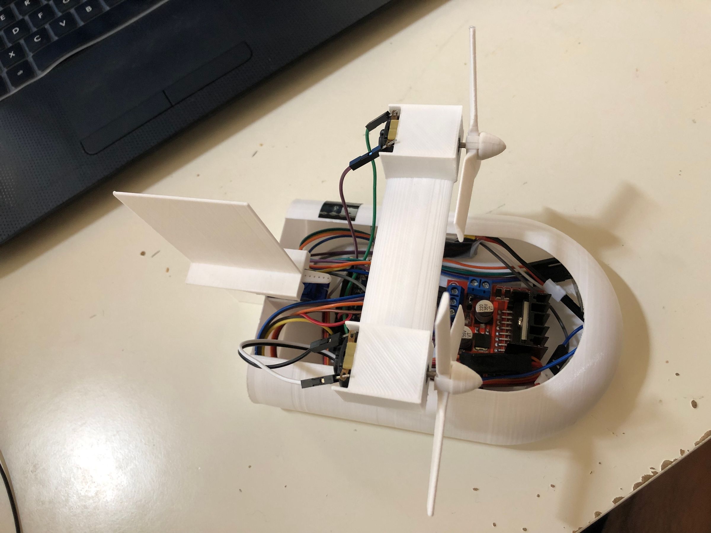 3D Printed Arduino RC Airboat With Controller : 6 Steps (with Pictures ...