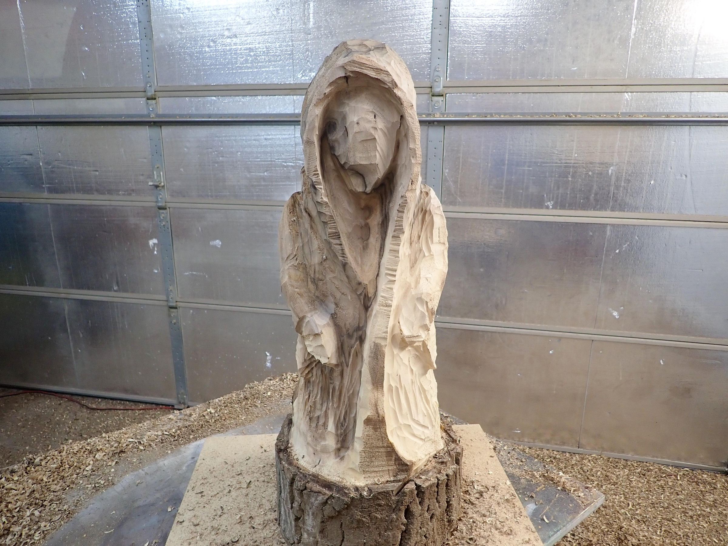 Grim Reaper Carved From a Walnut Log : 17 Steps (with Pictures ...