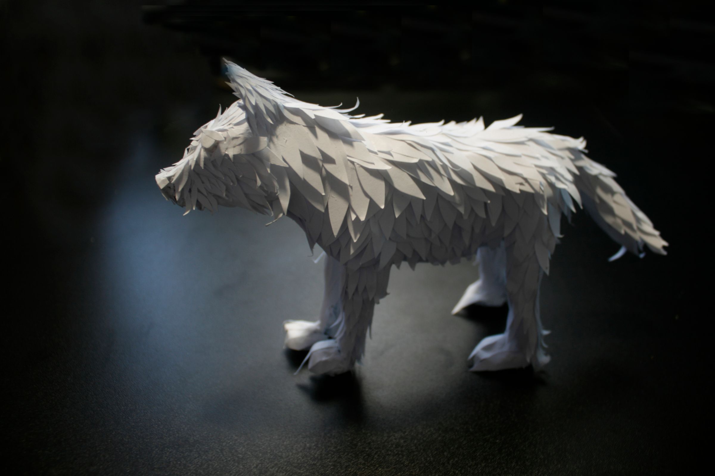 Paper Fantasy Wolf Sculpture : 8 Steps (with Pictures) - Instructables