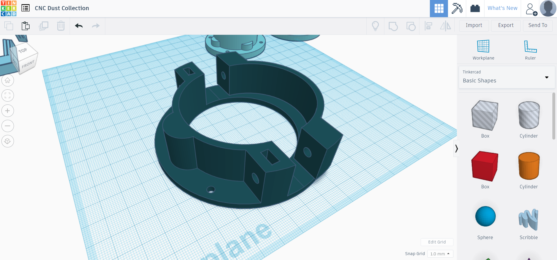 CNC Dust Collection / 3D Printed : 4 Steps (with Pictures) - Instructables