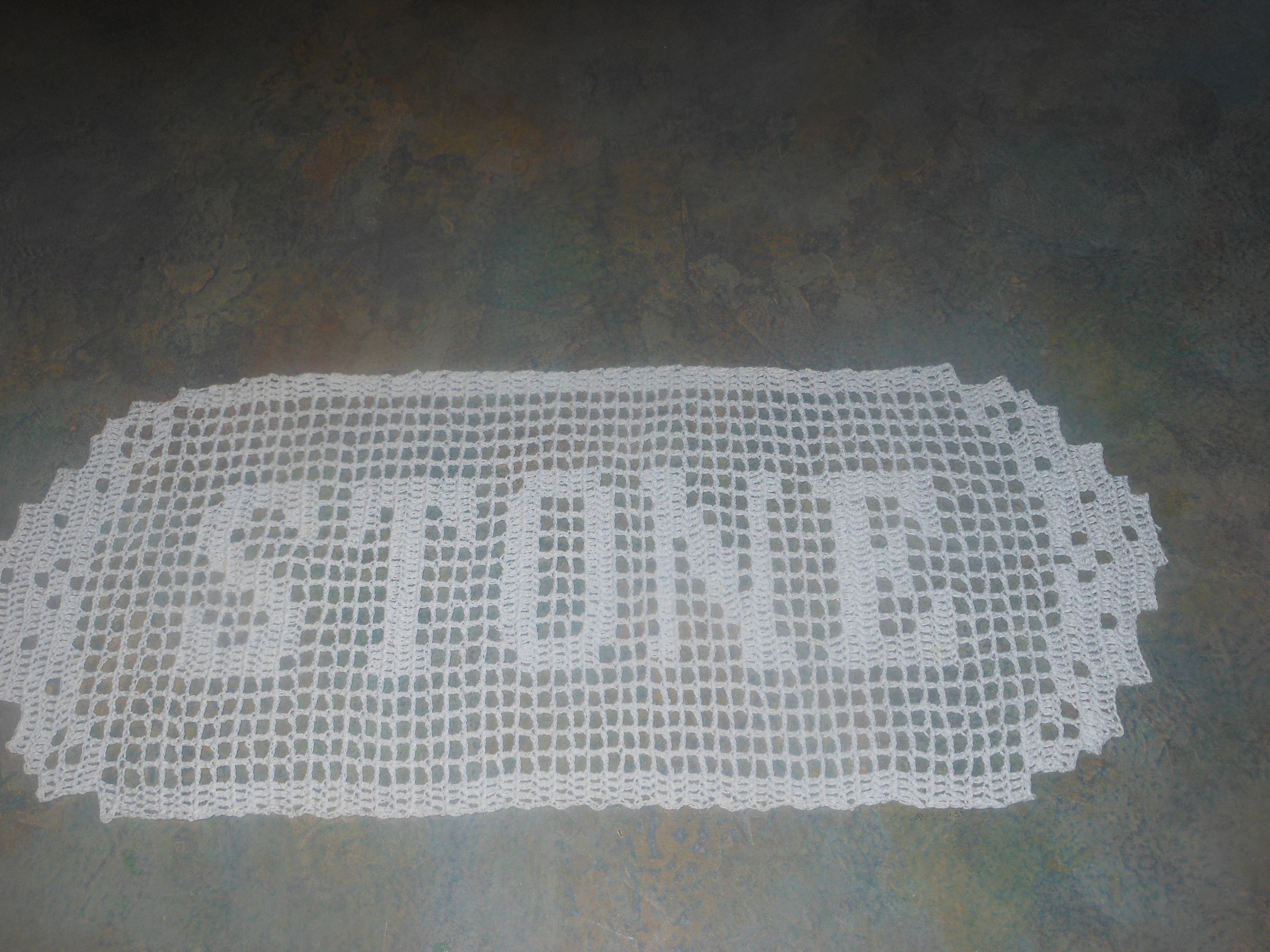 Filet Crochet Name Doily : 12 Steps (with Pictures) - Instructables