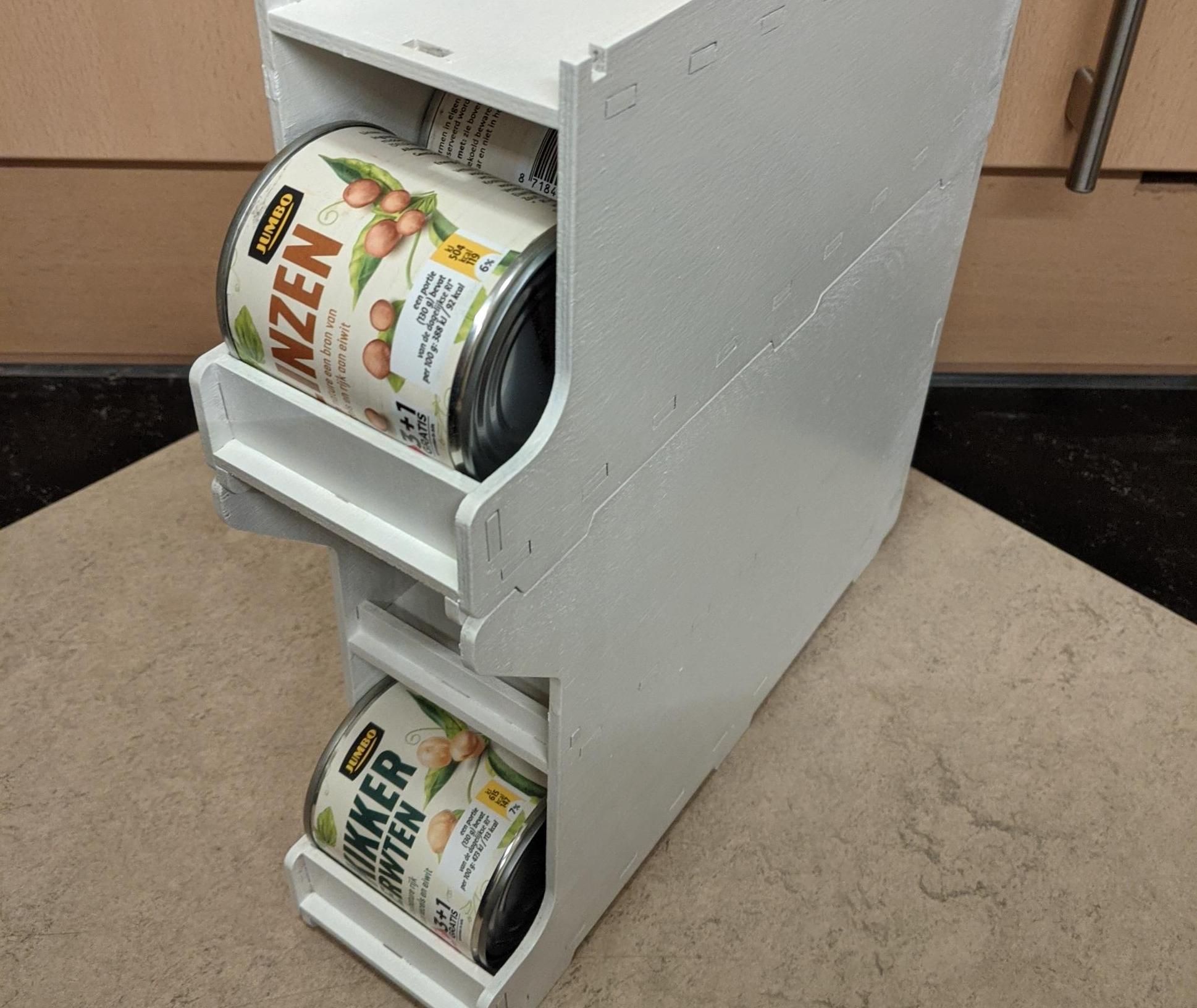 Laser Cut Stacking FIFO Can Holder : 7 Steps (with Pictures ...