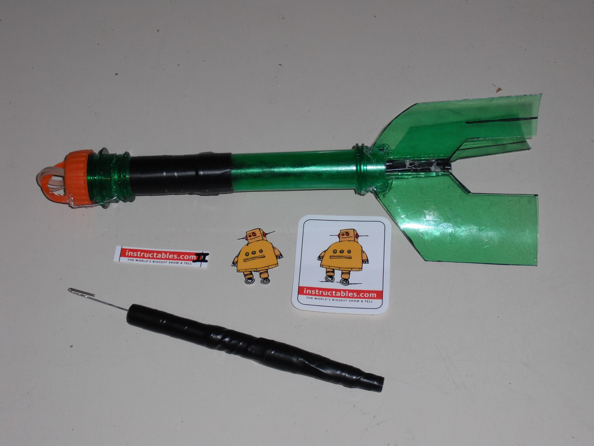 50 Foot+ Rubber Band Rocket - New & Improved! : 7 Steps (with Pictures ...