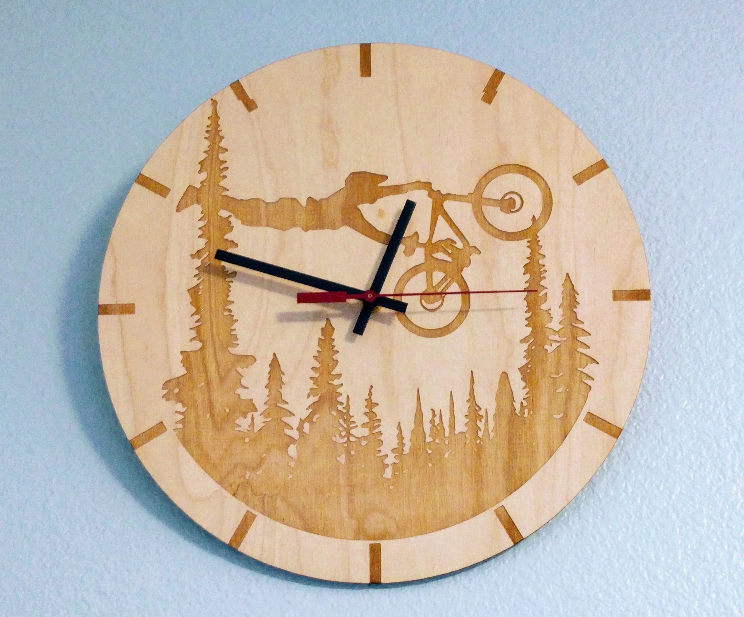 Custom Image Laser Cut Wood Clock : 3 Steps - Instructables