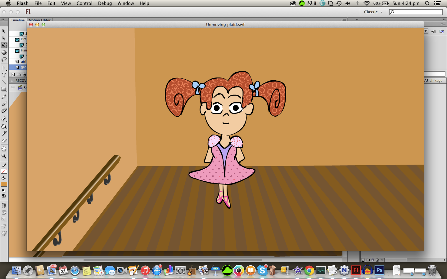 How to Create Unmoving Plaid ('Chowder Style') Animation in Flash CS6 ...