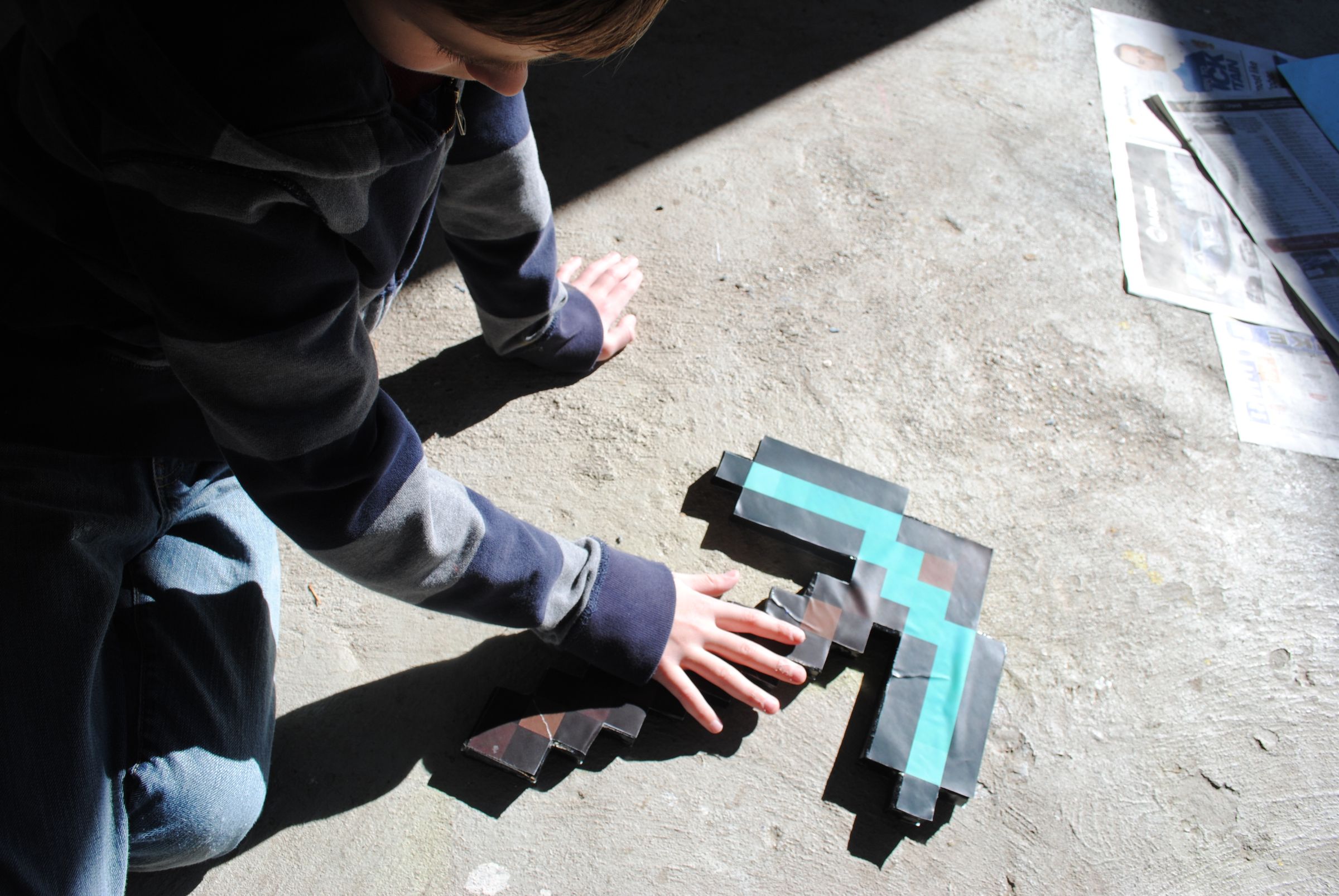 Minecraft Pickaxe - $5 and 45 Minutes : 5 Steps - Instructables