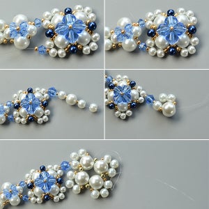 Detailed Tutorial on How to Make an Exquisite Pearl Bead Flower Pendant ...